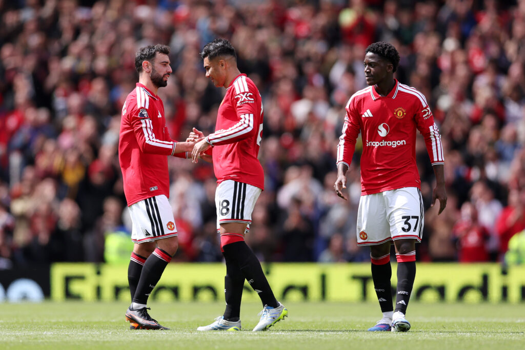 Ugarte To Start, Casemiro On The Bench | 4-2-3-1 Manchester United ...